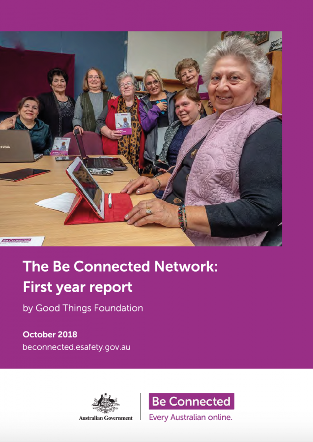 Be Connected Network first birthday report | Good Things Foundation