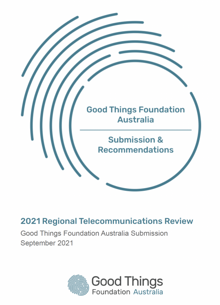 2021 Regional Telecommunications Review Submission | Good Things Foundation