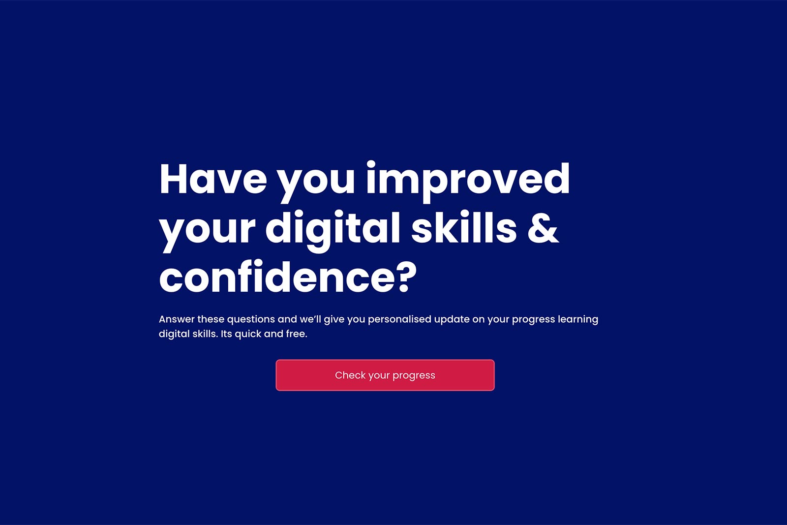 Teach Category: Digital skills checker | Good Things Foundation